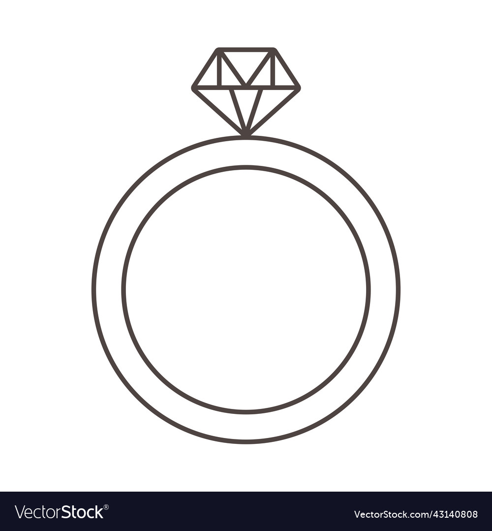 Diamond ring icon Royalty Free Vector Image - VectorStock