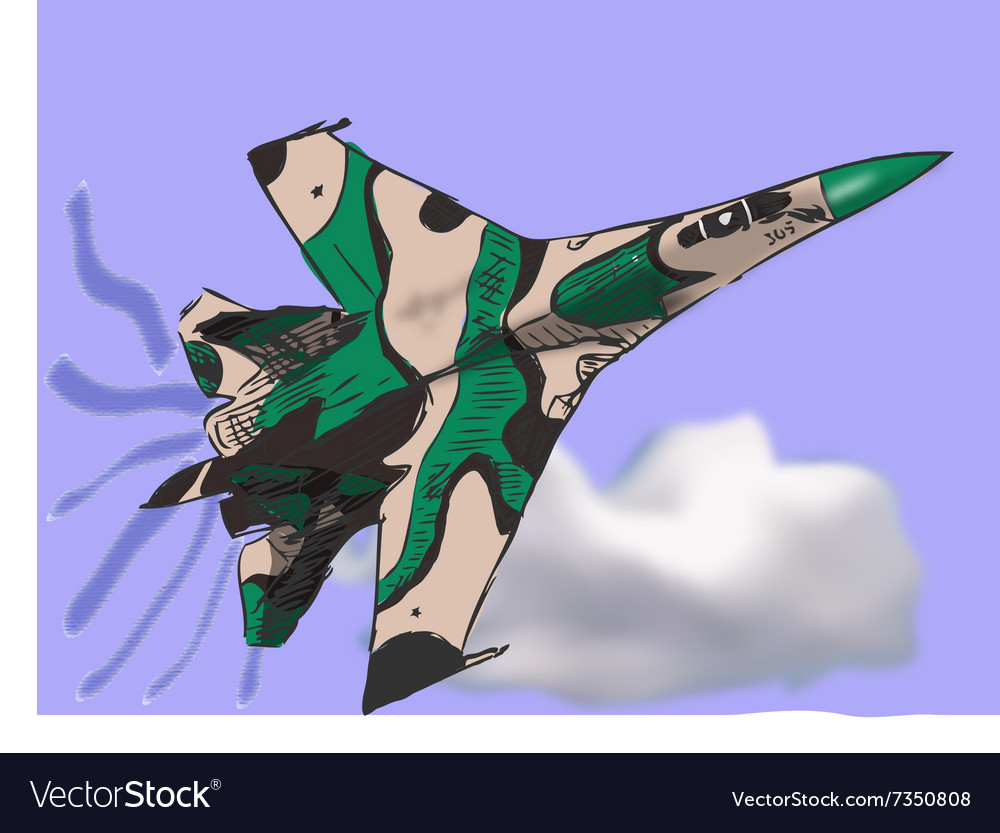Su-30 Royalty Free Vector Image - VectorStock
