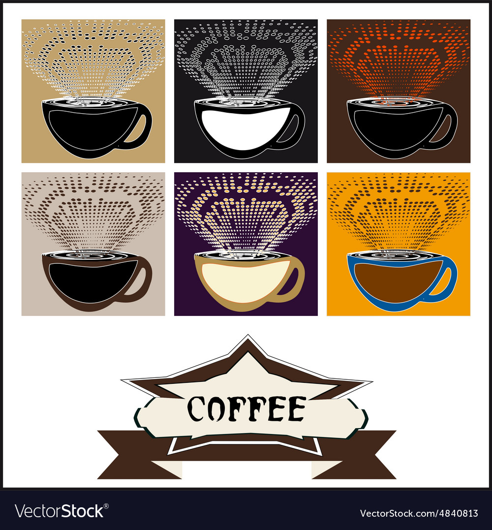 Abstract background coffee Royalty Free Vector Image