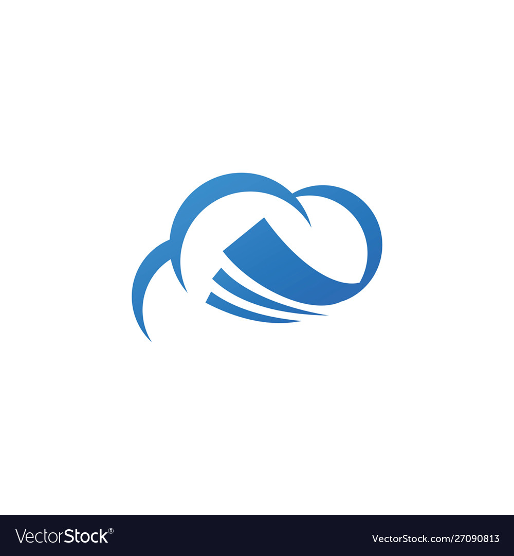 Cloud logo template Royalty Free Vector Image - VectorStock