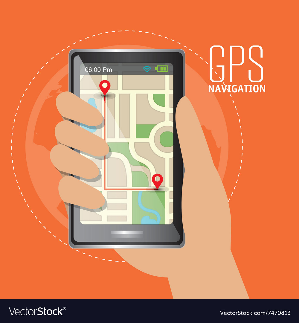 Gps navigation technology Royalty Free Vector Image