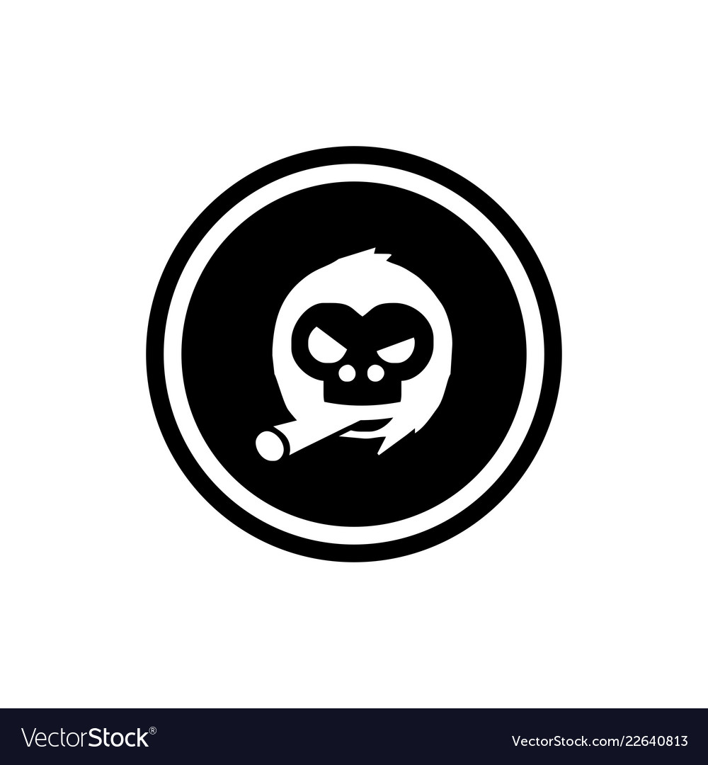 Monkey king logo Royalty Free Vector Image - VectorStock