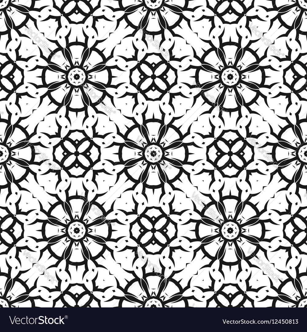 Ornamental seamless line pattern Royalty Free Vector Image