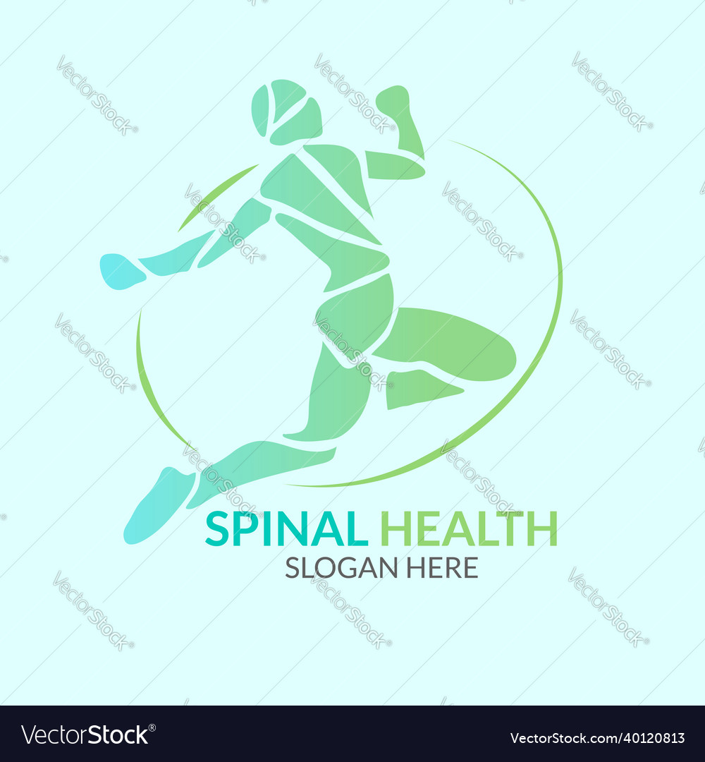 Physiotherapy logo template Royalty Free Vector Image