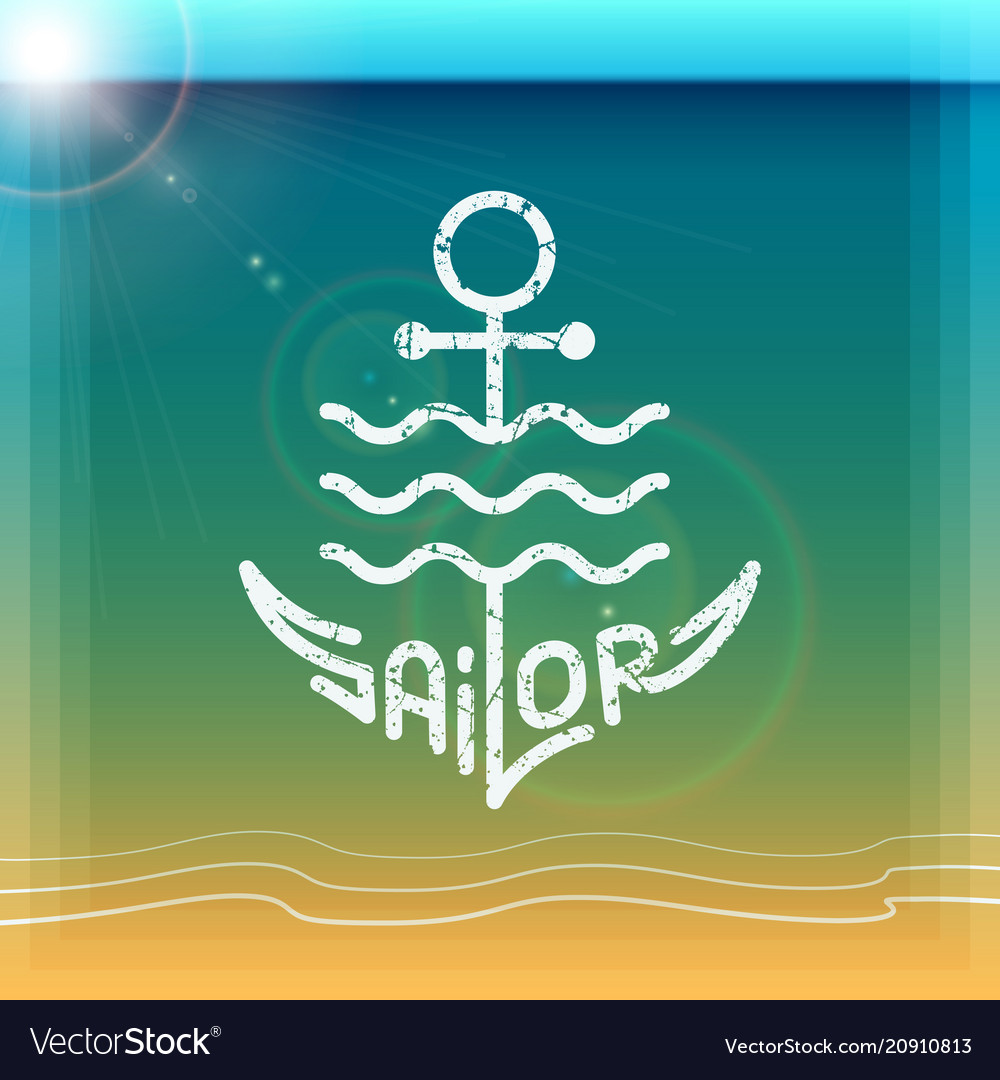 Sailor logo Royalty Free Vector Image - VectorStock