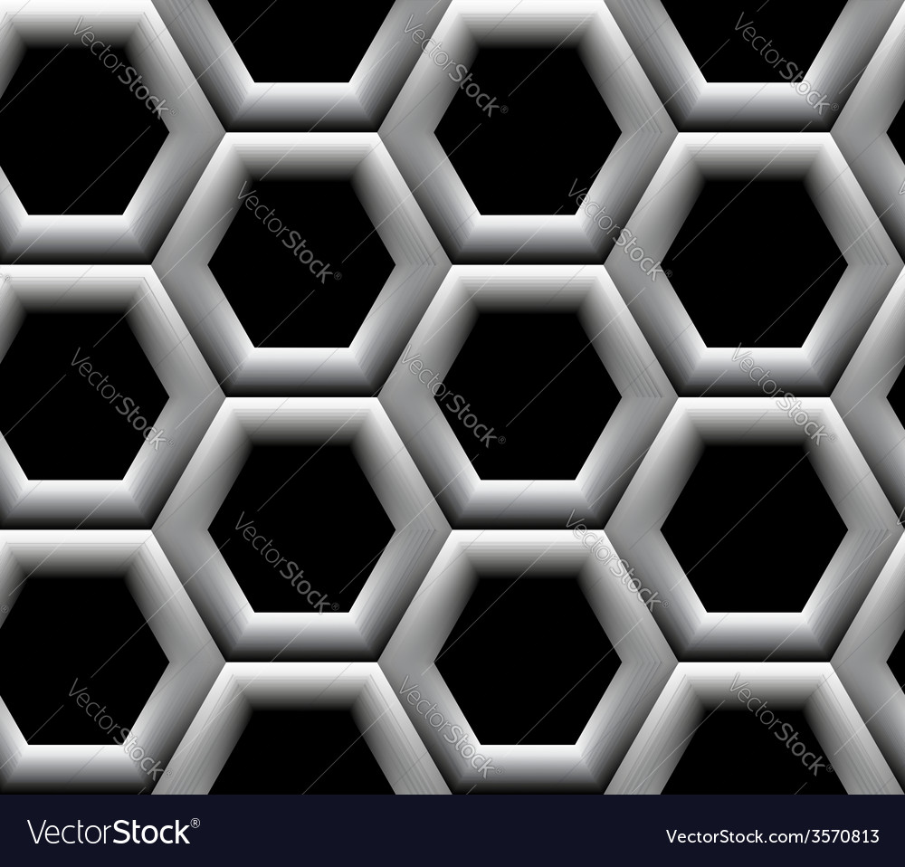 Seamless pattern with hexagonal cells Royalty Free Vector
