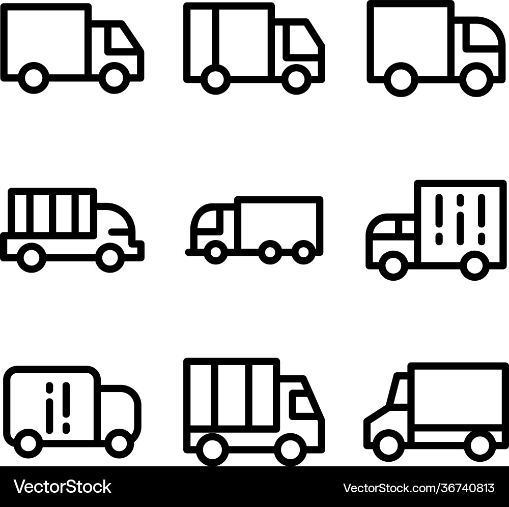 Shipping icon or logo isolated sign symbol Vector Image
