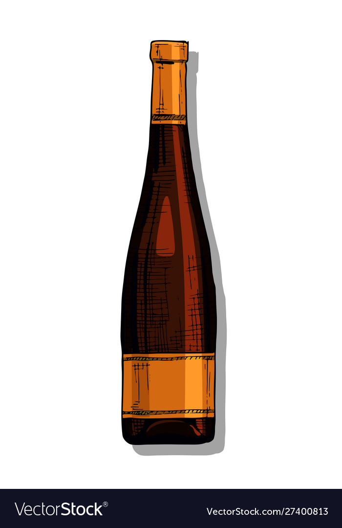 Wine bottle Royalty Free Vector Image - VectorStock