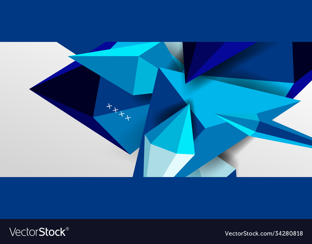 3d low poly abstract shape background Royalty Free Vector