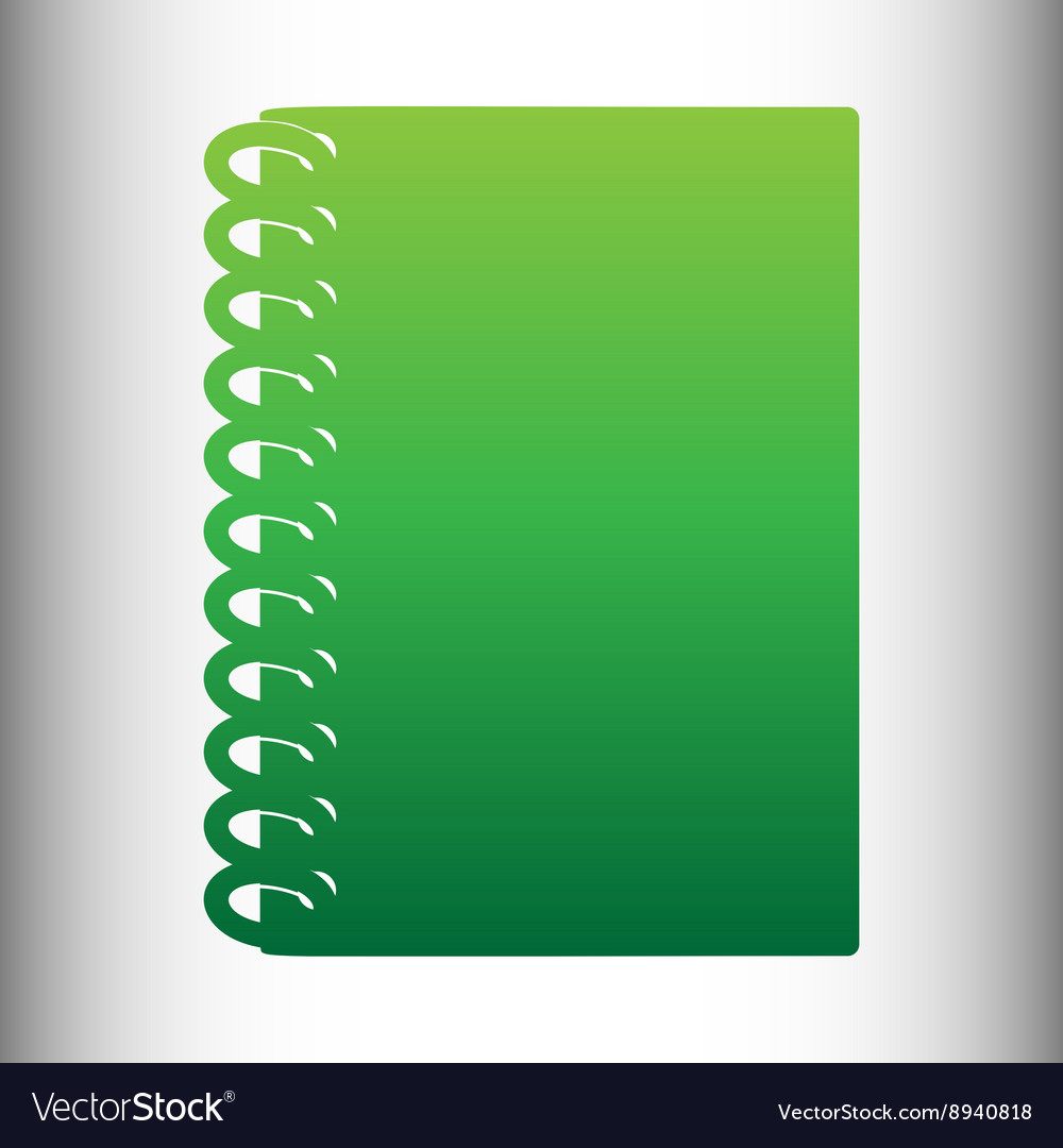 Notebook simple icon Royalty Free Vector Image