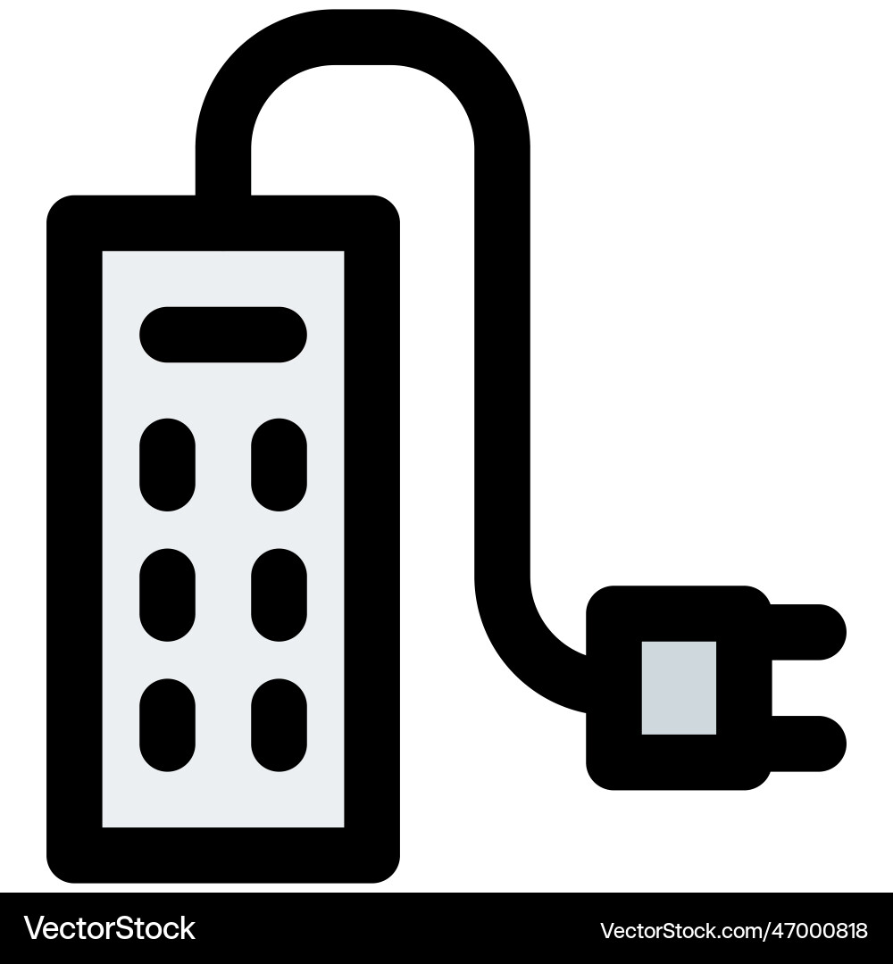 Surge protector to prevent unwanted power spikes Vector Image