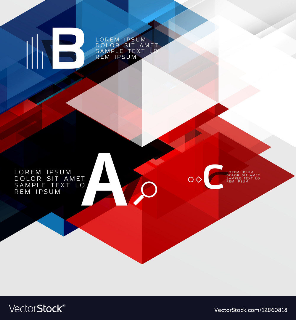 Triangle composition Royalty Free Vector Image