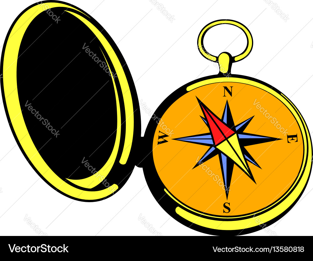 Vintage compass icon icon cartoon Royalty Free Vector Image