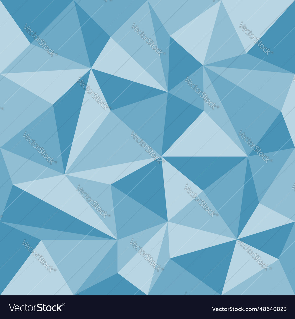 Abstract blue geometric seamless pattern Vector Image