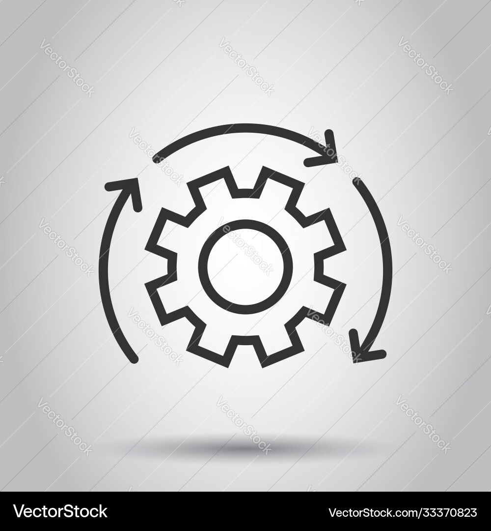 Agile icon in flat style flexible on white Vector Image