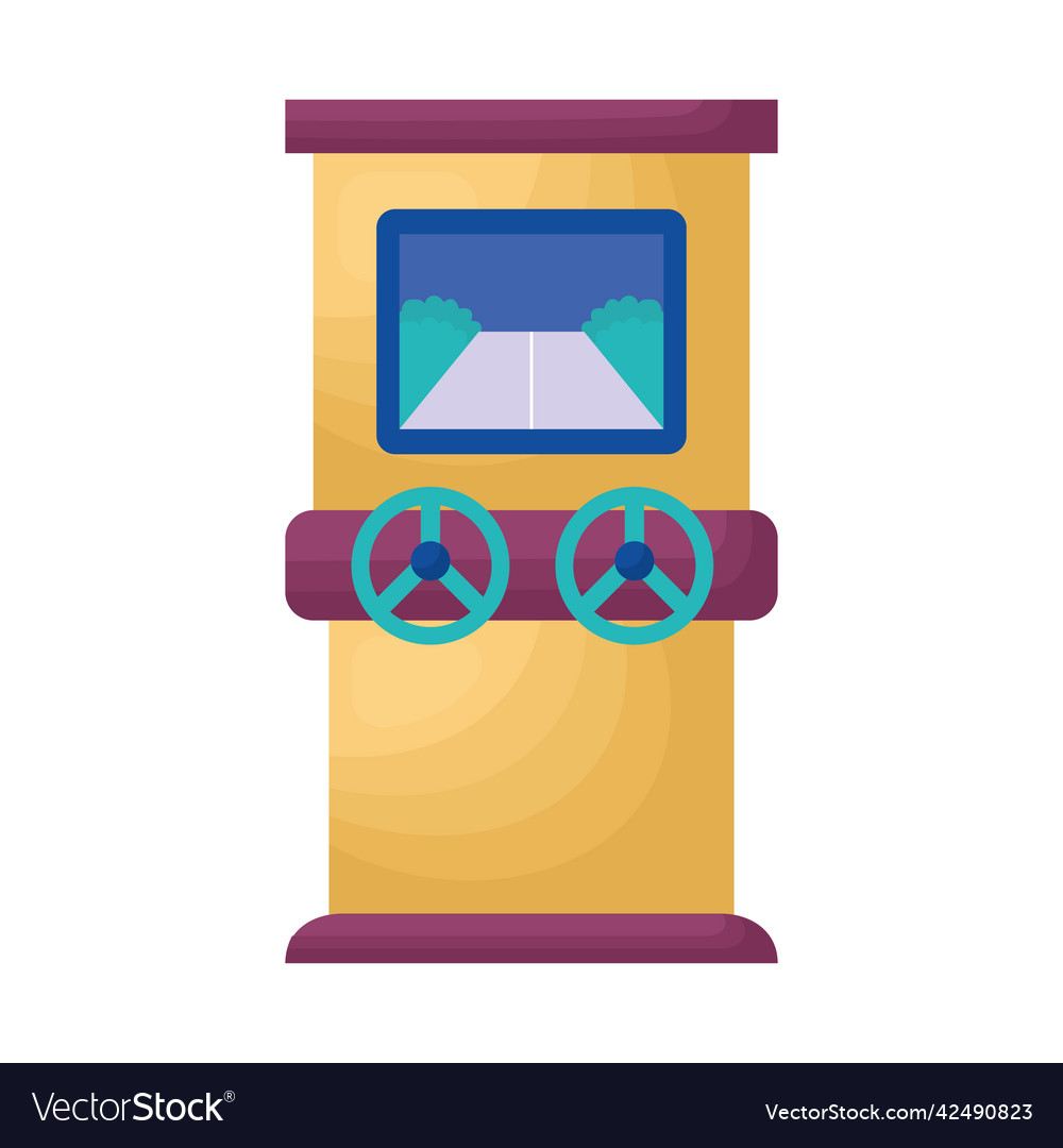 Arcade car machine Royalty Free Vector Image - VectorStock