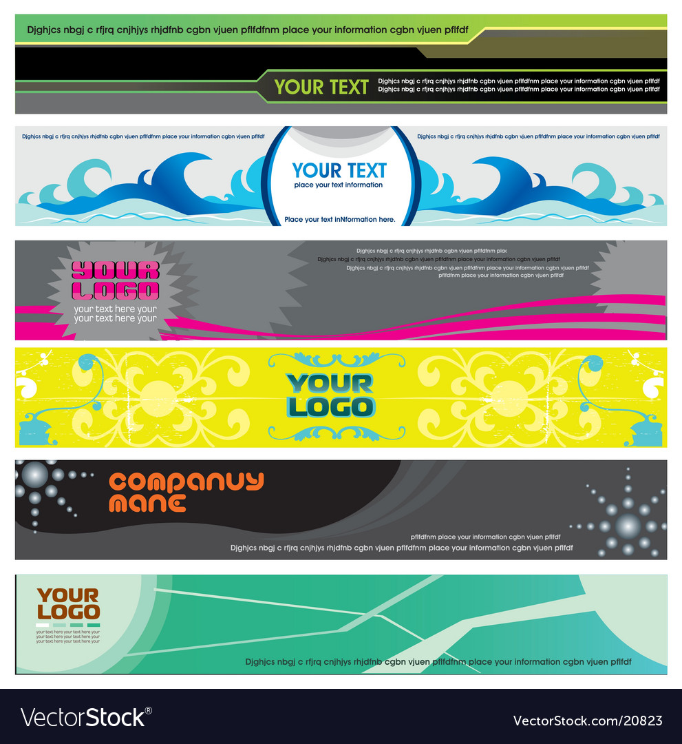 Banners Royalty Free Vector Image - VectorStock