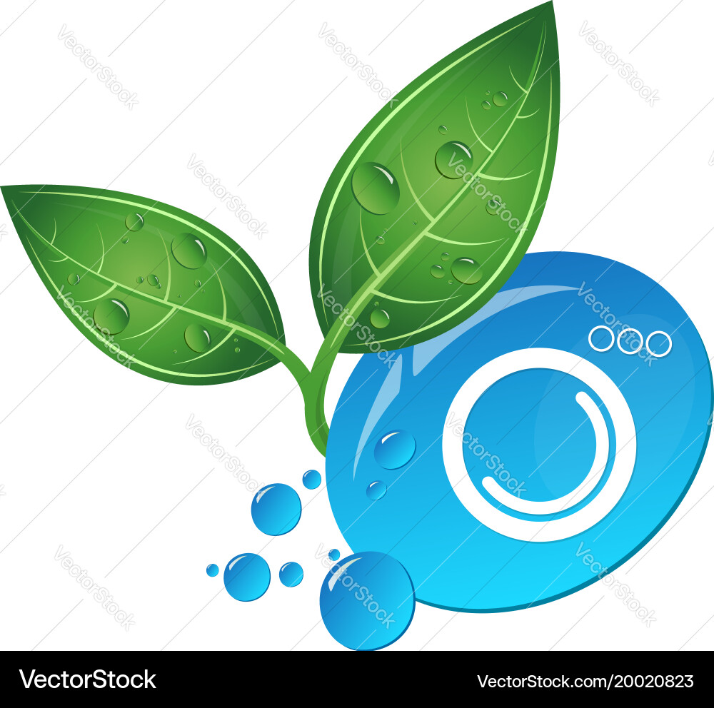 Bio cleaning symbol for business Royalty Free Vector Image