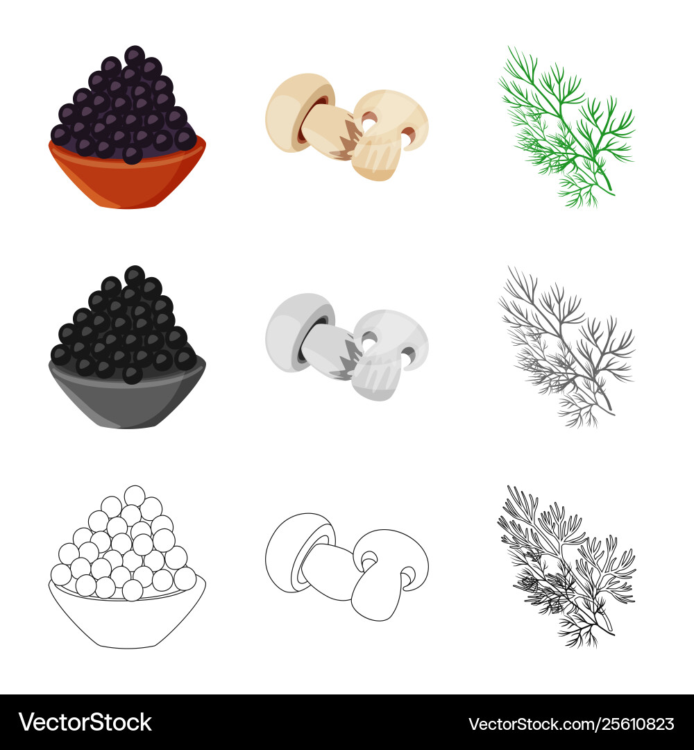 Design taste and product logo set Royalty Free Vector Image