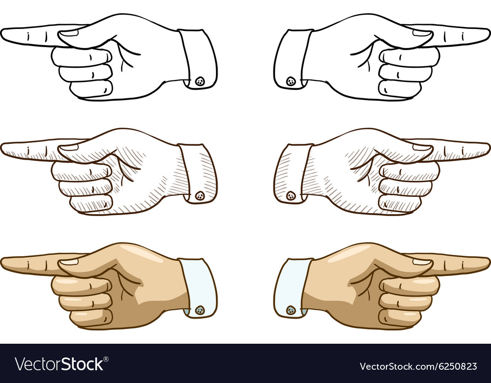 Hand pointer Royalty Free Vector Image - VectorStock
