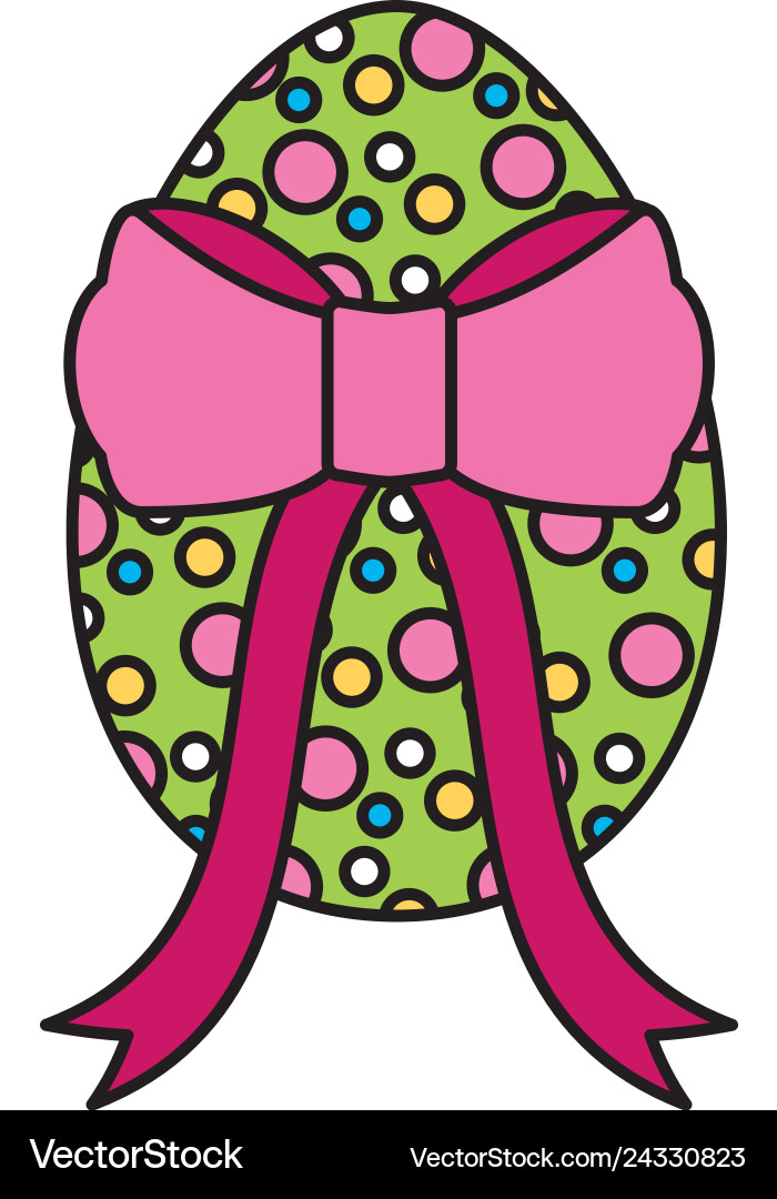 Happy Easter Egg Royalty Free Vector Image Vectorstock 2499