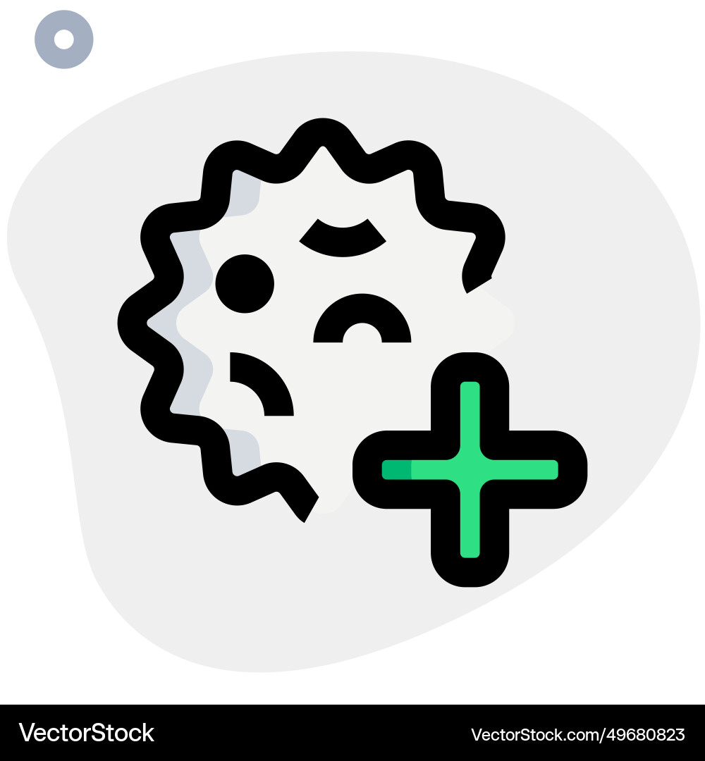 Medicine to combat bacterial infection inside Vector Image