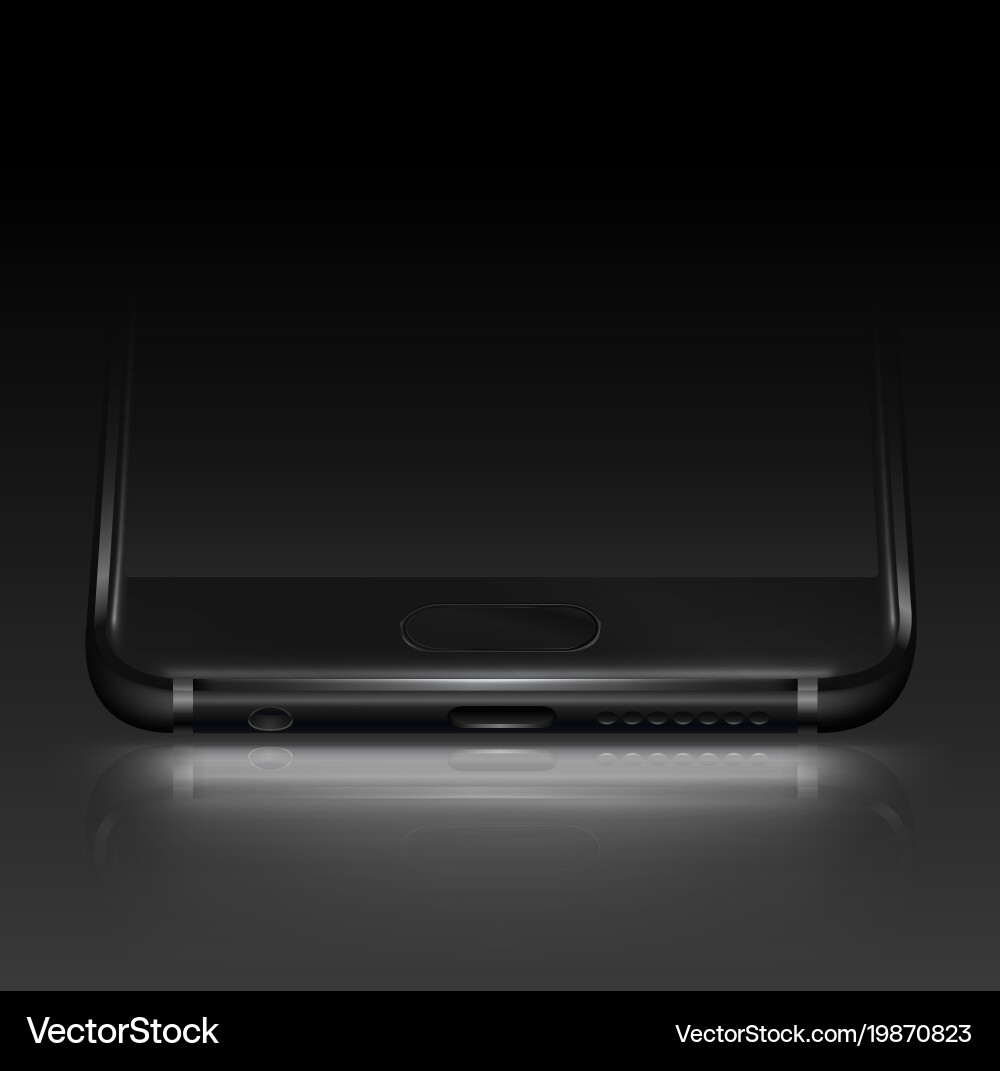 Smartphone bottom Royalty Free Vector Image - VectorStock