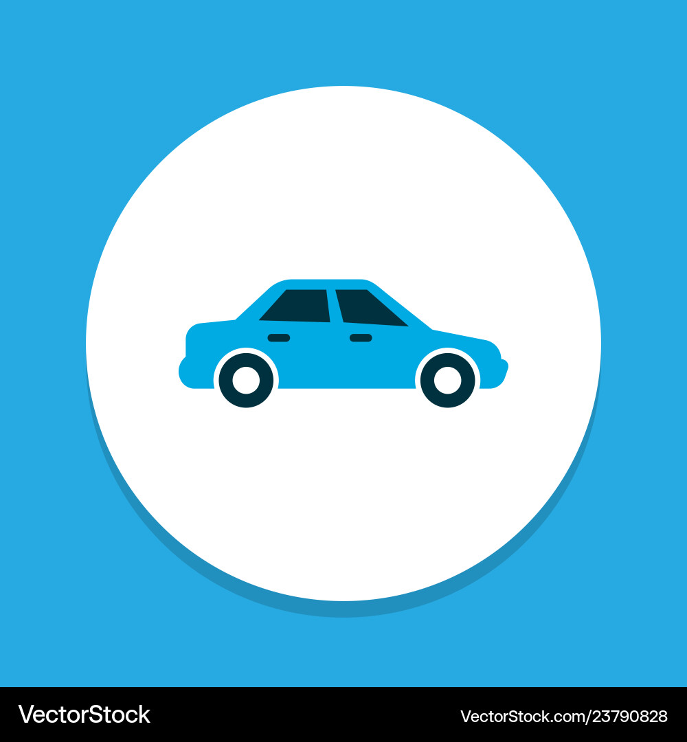 Automobile icon colored symbol premium quality Vector Image