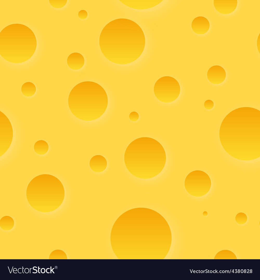 Cheese Texture Pattern Royalty Free Vector Image