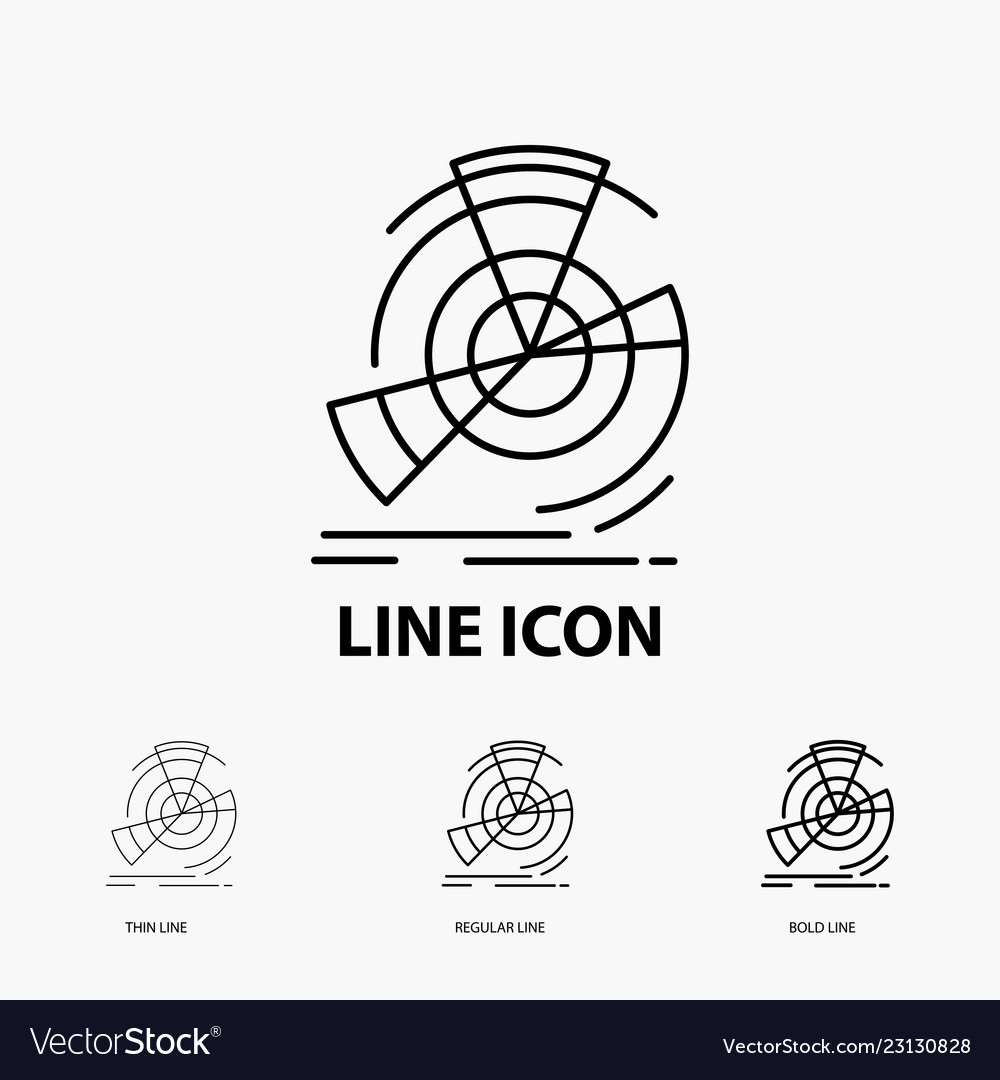 Data diagram performance point reference icon Vector Image