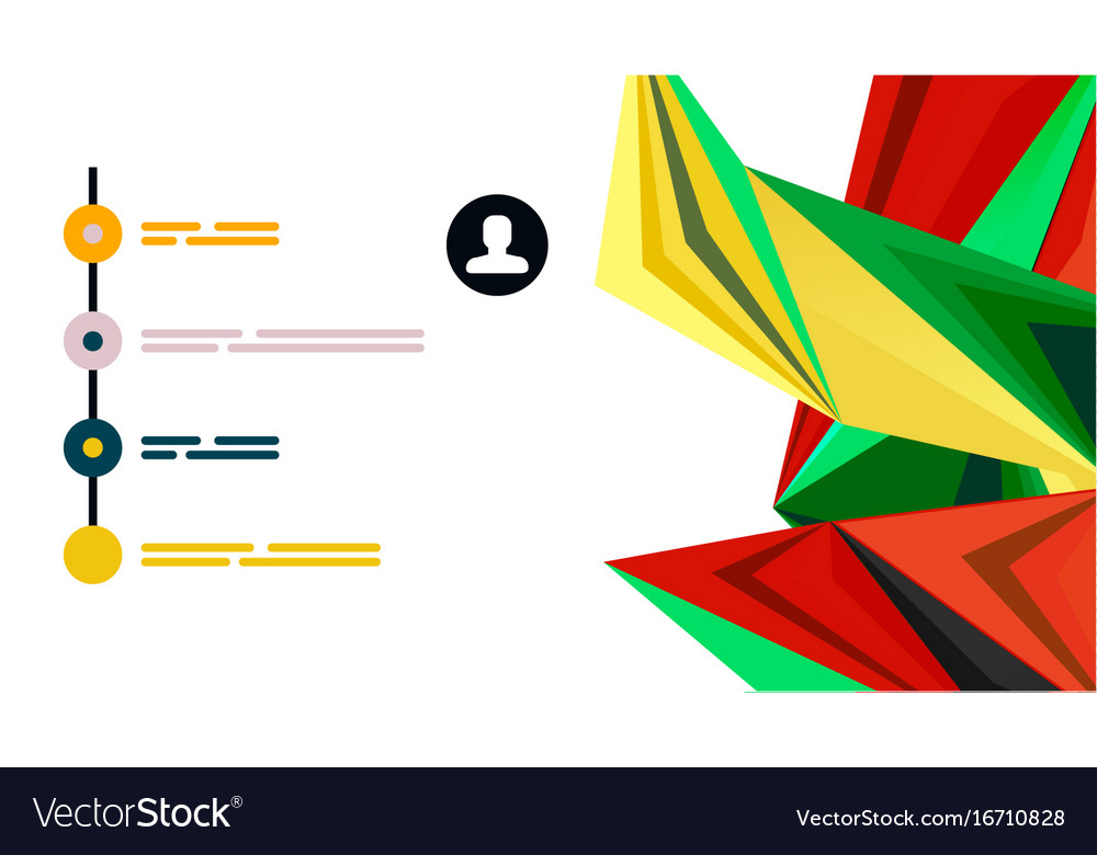Modern triangle presentation template Royalty Free Vector