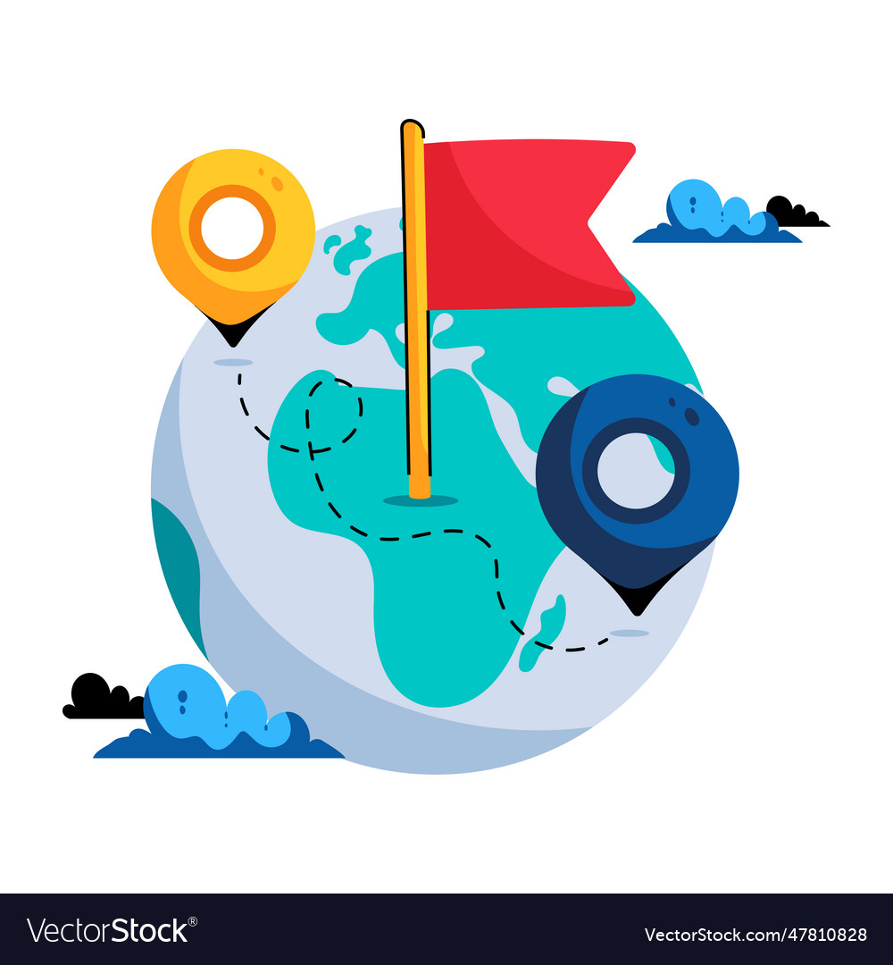 Road navigation Royalty Free Vector Image - VectorStock