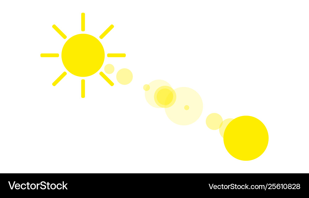 Sunny weather sign icon on white background Vector Image