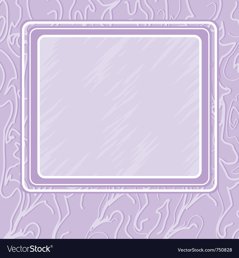 Violet background with frame Royalty Free Vector Image