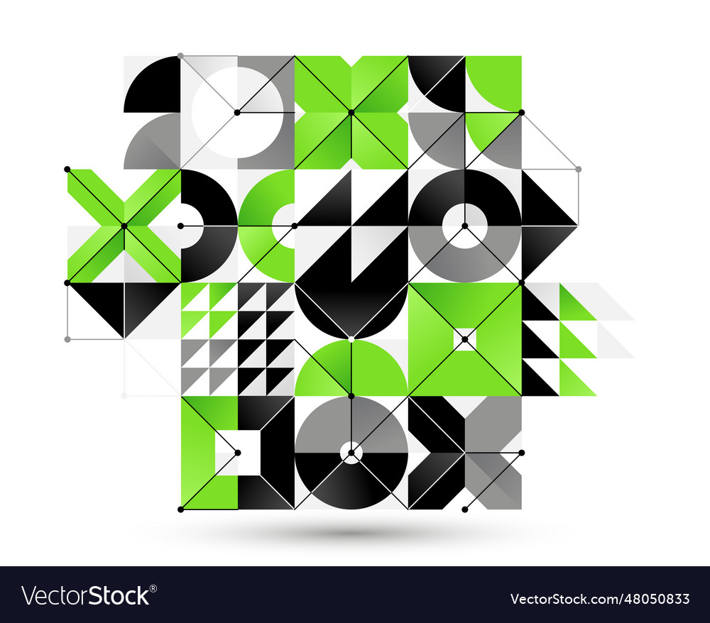 Abstract geometric background tech engineering Vector Image