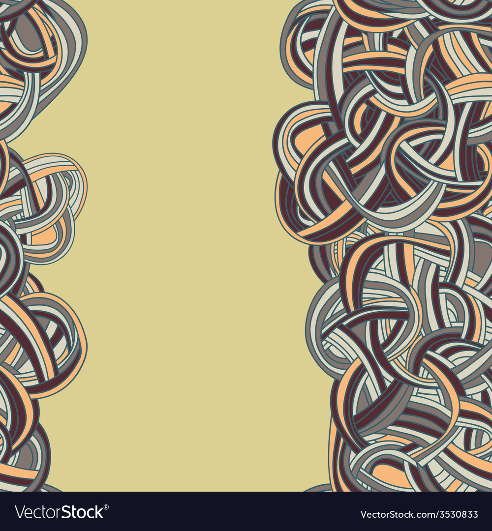 Abstract seamless hand-drawn border Royalty Free Vector