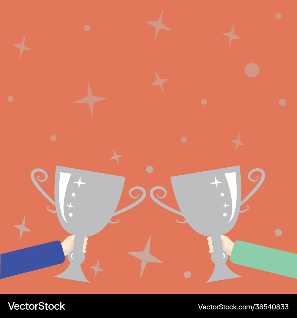 Abstract victory reward ceremony celebrating new Vector Image
