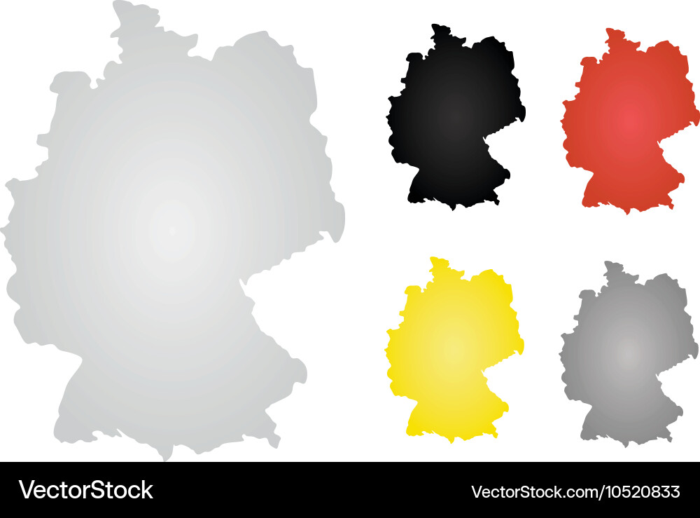 Germany map Royalty Free Vector Image - VectorStock