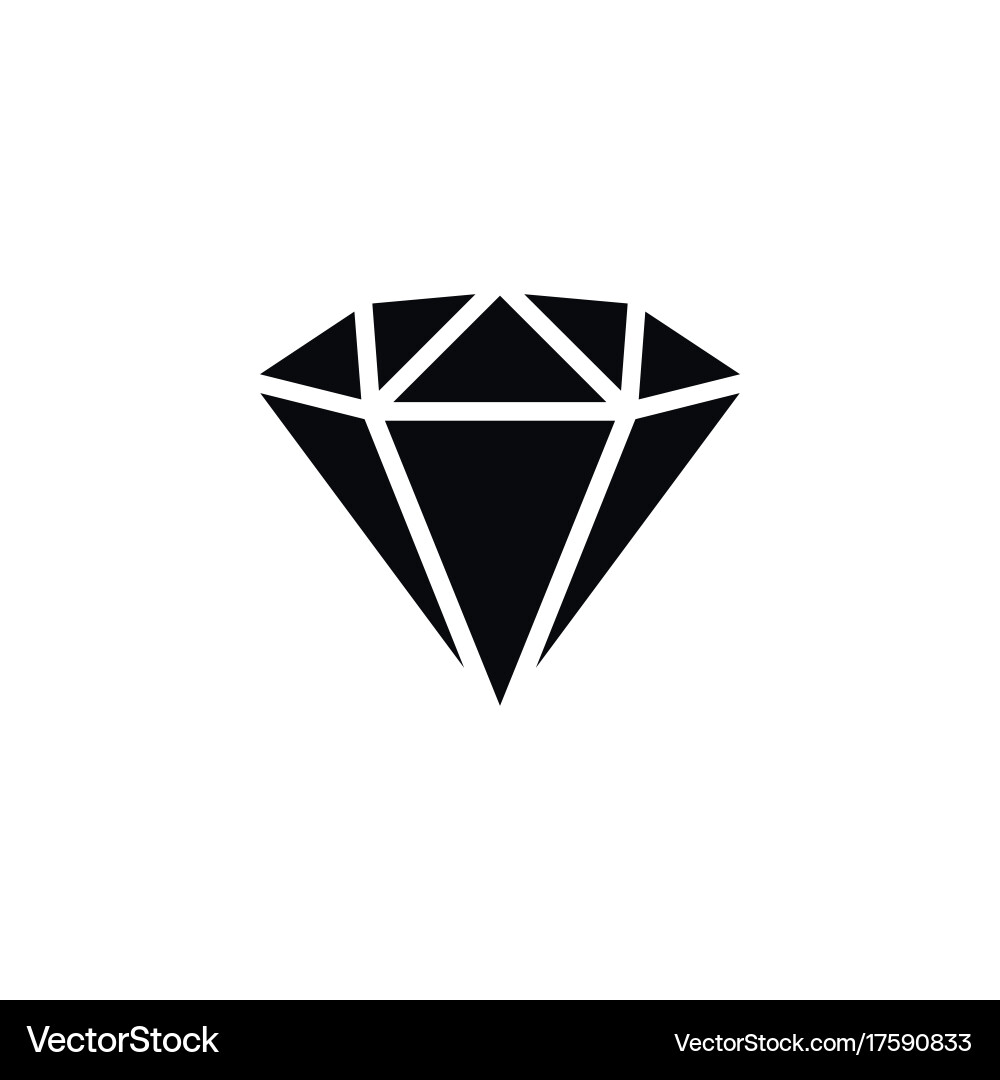 Isolated brilliant icon jewel element can Vector Image