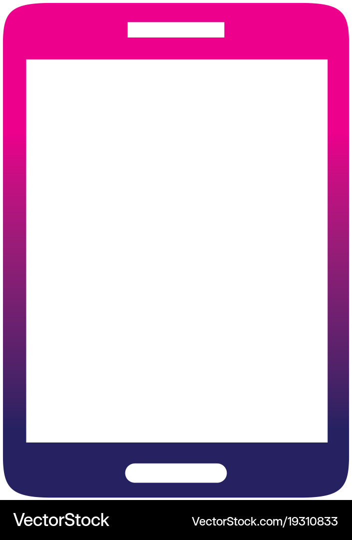 Silhouette smartphone mobile to call and talk Vector Image