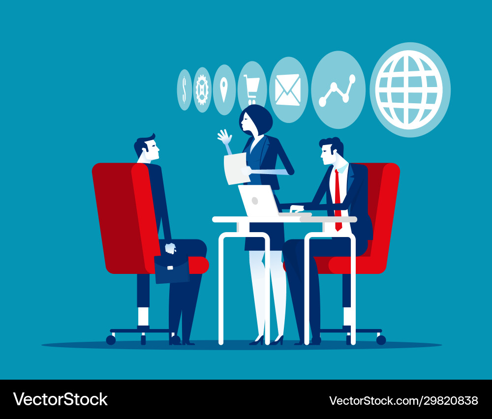 Business and financial advisor concept Royalty Free Vector