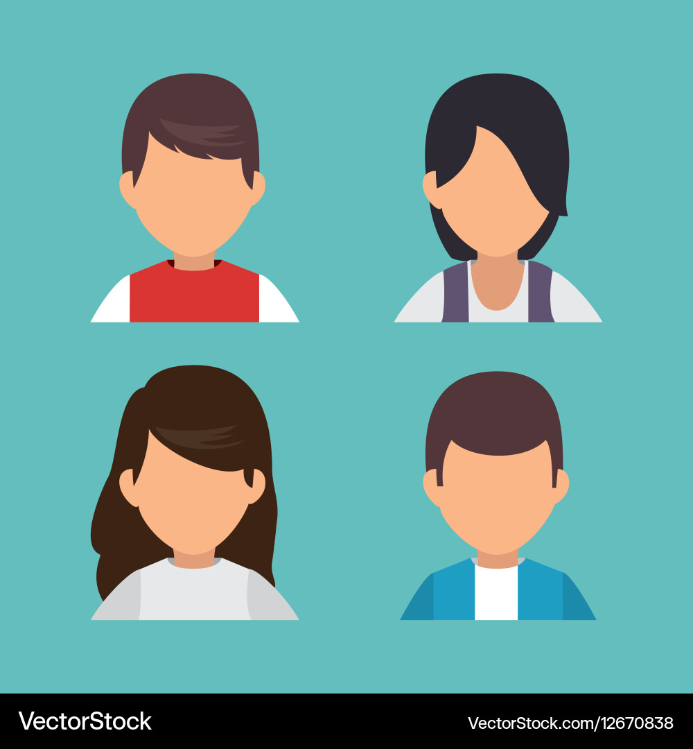 Business people avatars icon Royalty Free Vector Image