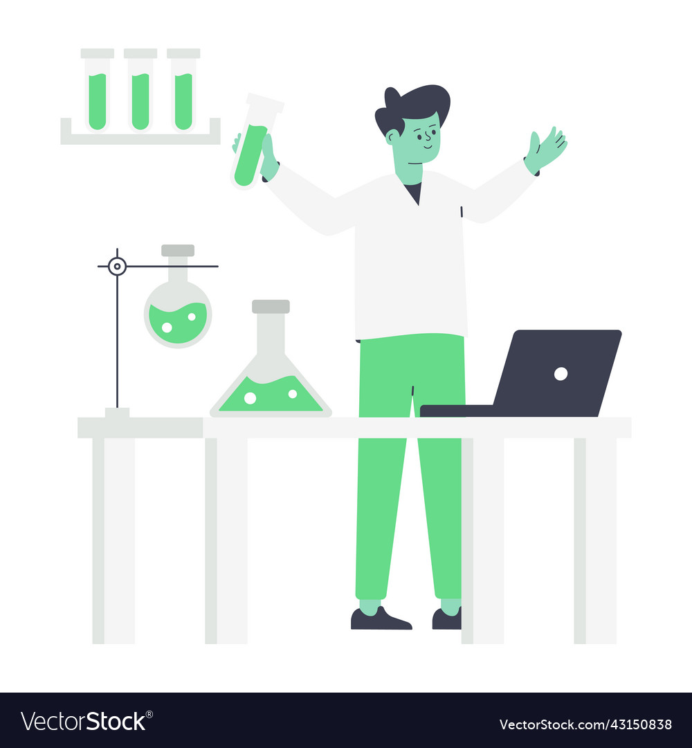 Lab assistant Royalty Free Vector Image - VectorStock