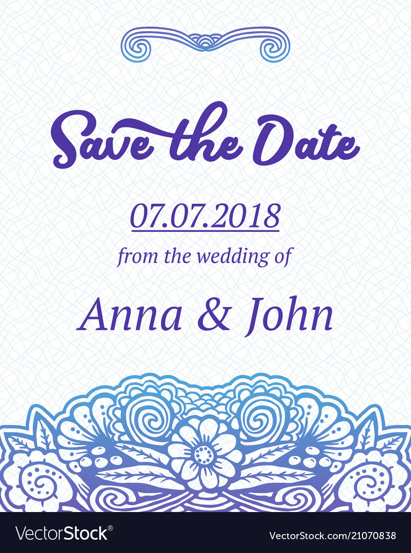 Save the date Royalty Free Vector Image - VectorStock