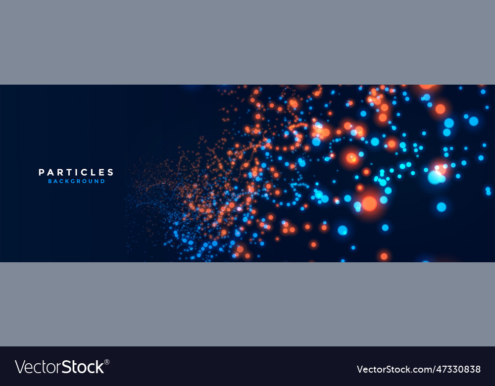 Shiny and abstract technology particle wallpaper Vector Image