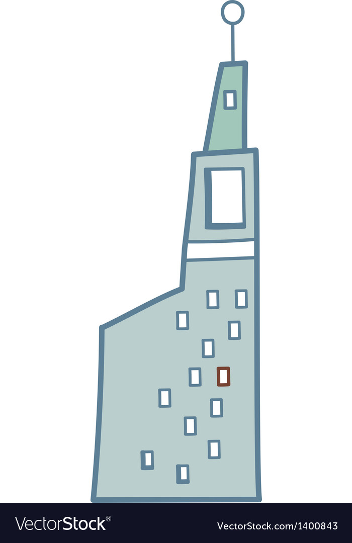A building Royalty Free Vector Image - VectorStock