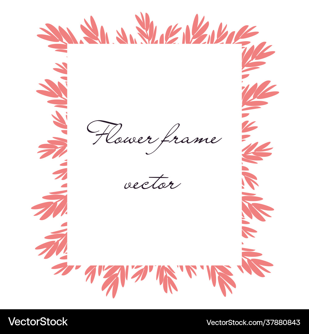 A flower frame for photos and posters Royalty Free Vector