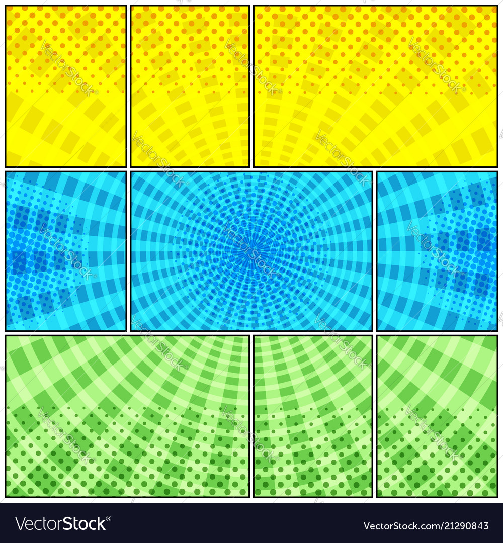 Comic book dynamic background Royalty Free Vector Image