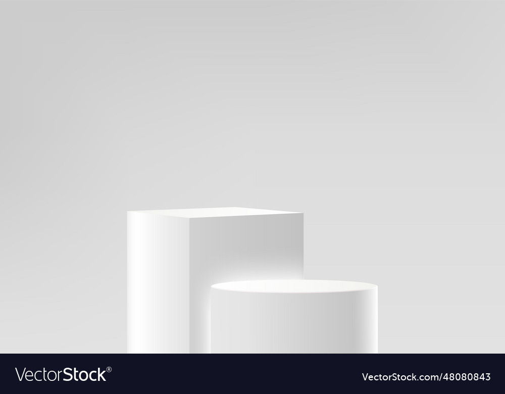 Cylinder abstract minimal scene with geometric Vector Image Cylinder abstract minimal scene with geometric Vector Image
