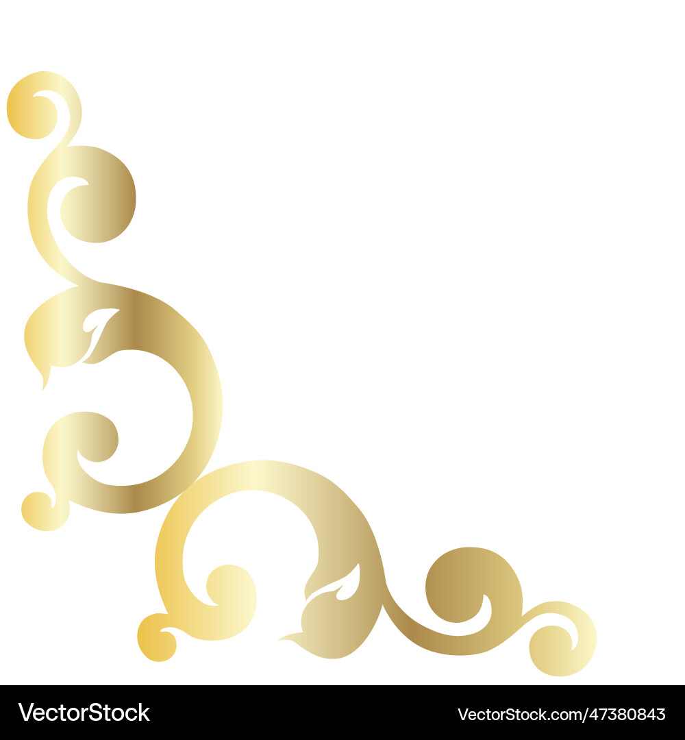 Damask vintage baroque scroll swirl victorian Vector Image